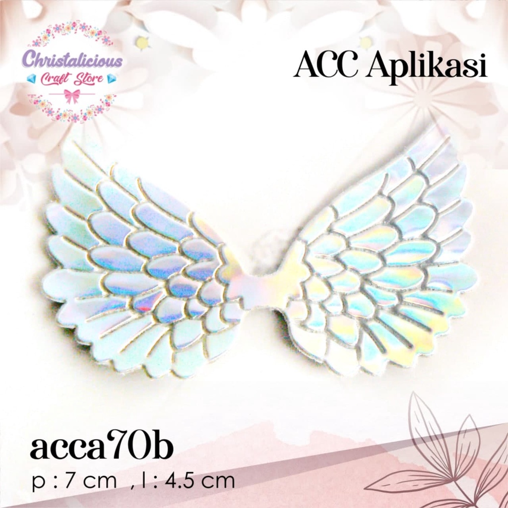 Jual Aplikasi sayap dan ekor mermaid warna-warni pastel plastik ...