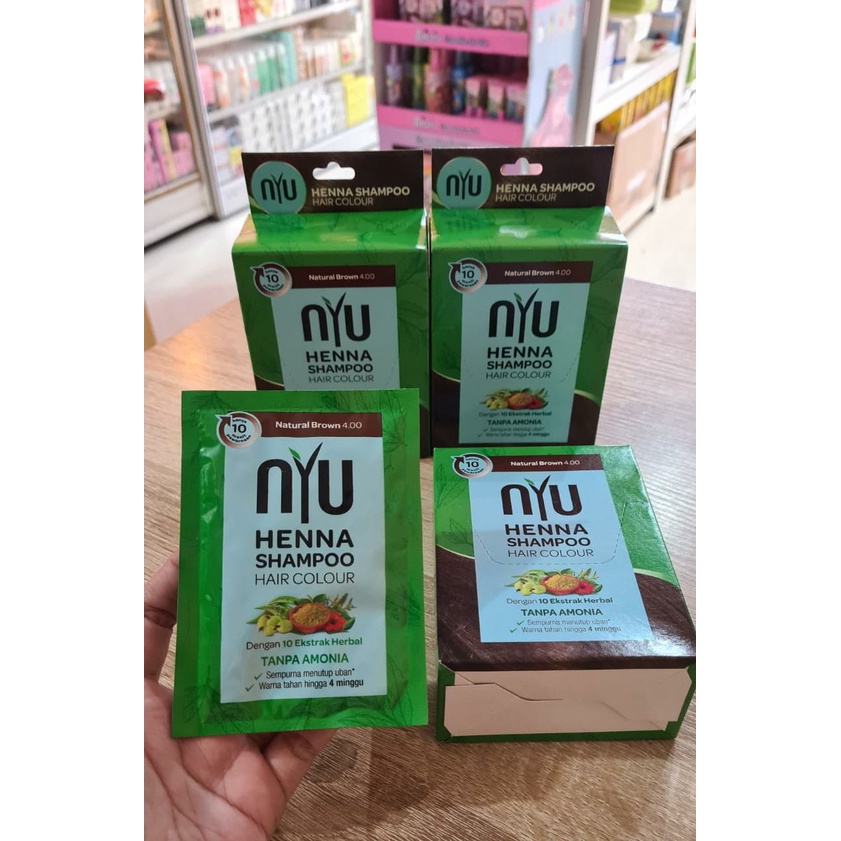 Jual NYU HENNA SHAMPOO HAIR COLOR / HENNA SHAMPO SEMIR RAMBUT | Shopee ...