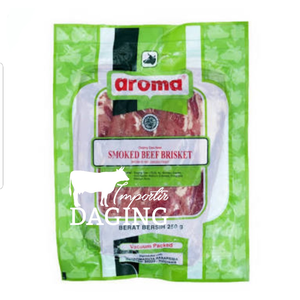 Jual Aroma Beef Bacon / Smoked Beef Brisket @1kg - HALAL | Shopee Indonesia