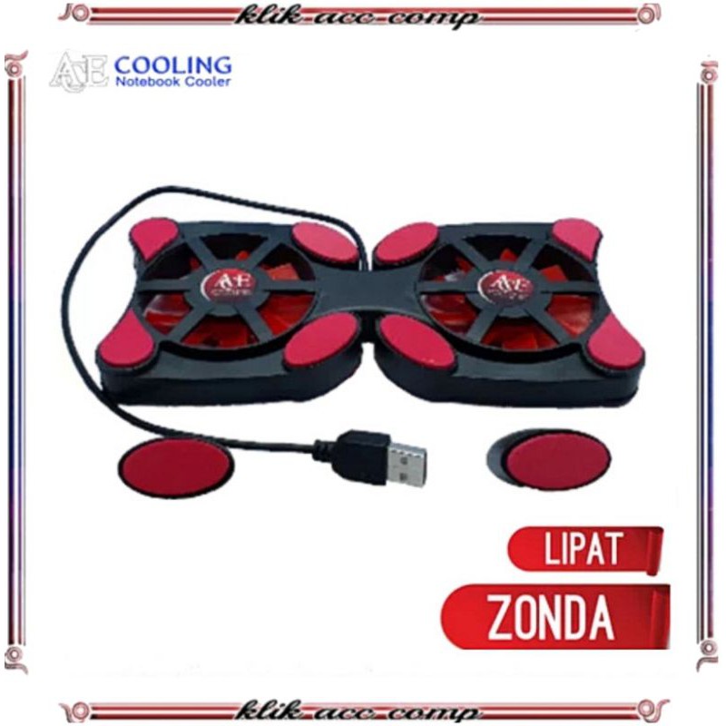 Jual Cooler notebook lipat / Coling pad lipat model kepiting | Shopee ...