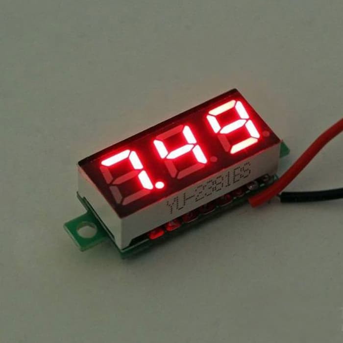 Jual Unik 0.28" mini micro digital voltmeter volt meter 2.5-30v boxmod ...