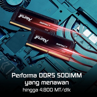 Jual Kingston FURY IMPACT Seri Andal RAM DDR5 SODIMM 16GB 4800MT/s (KF548S38IB-16) | Shopee ...