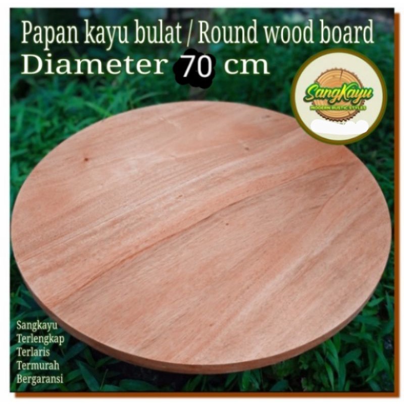 Jual Round wood DM 70 kayu bulat daun meja dll | Shopee Indonesia