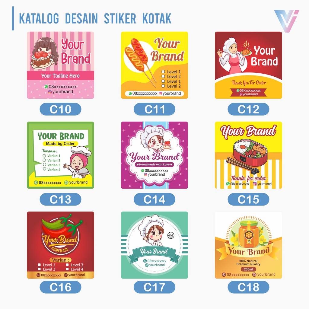 Jual COD Stiker Label Kemasan Usaha Custom | Shopee Indonesia