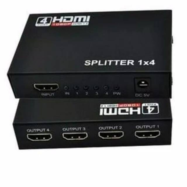 Jual HDMI splitter 4 port besi | Shopee Indonesia