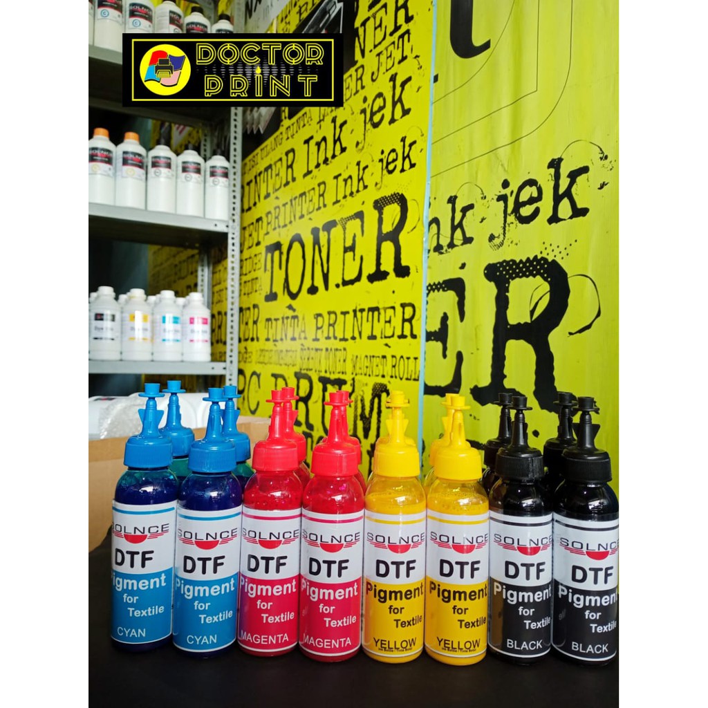 Jual Tinta DTF ( Digital Transfer Film ) SOLNCE CMYK | Shopee Indonesia