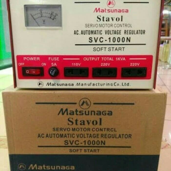 Jual Stavolt Stabilizer 1000 Watt MATSUNAGA | Shopee Indonesia