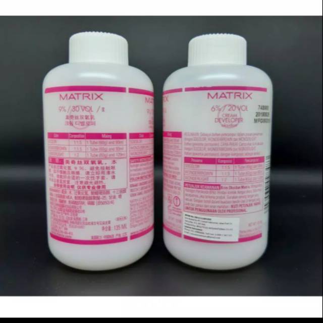 Jual MATRIX Peroxide Oxydant 135ml Oxidising Developer Cream Campuran ...