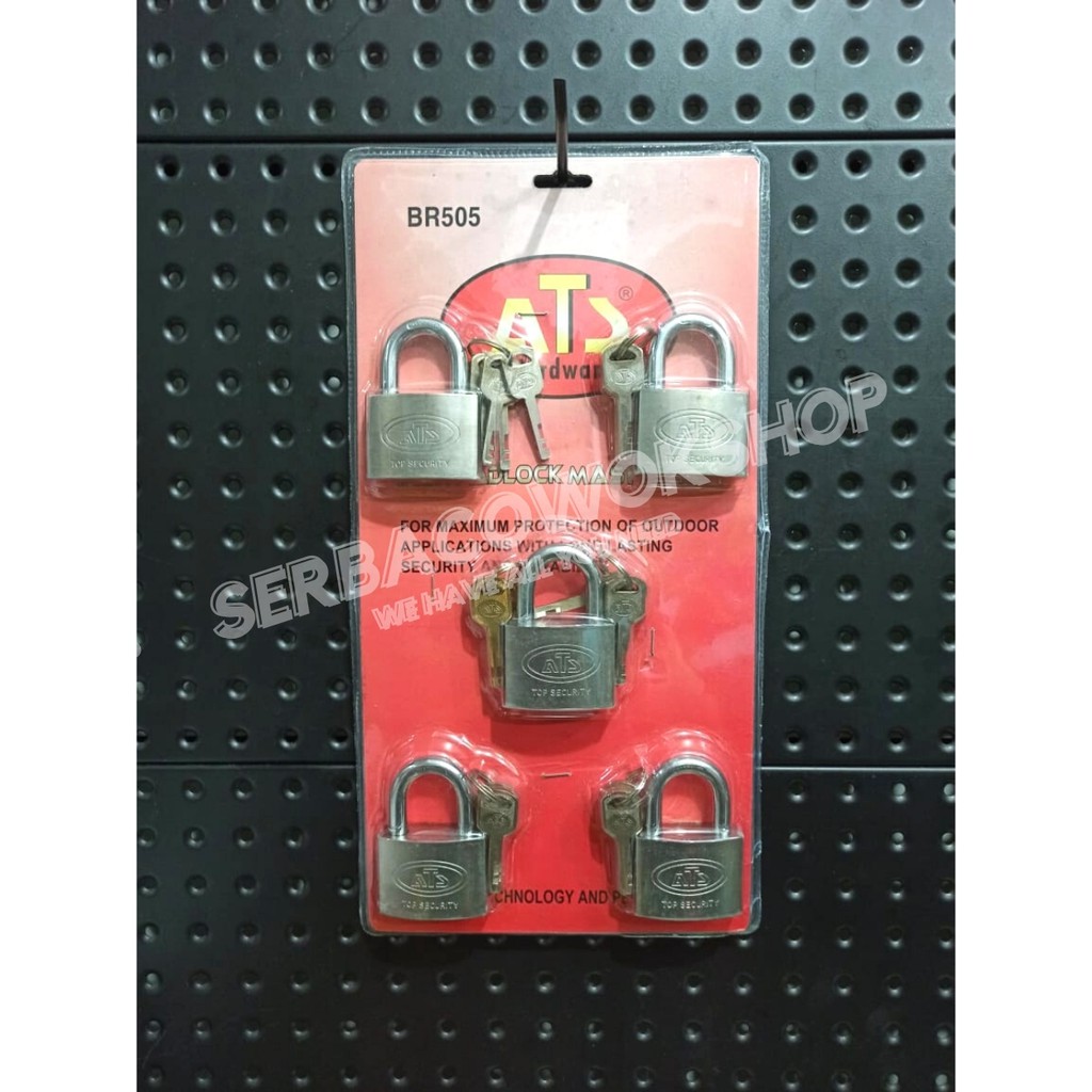 Jual ATS Gembok Master Key 50 mm x 5 Pcs Gembok MasterKey Termurah ...