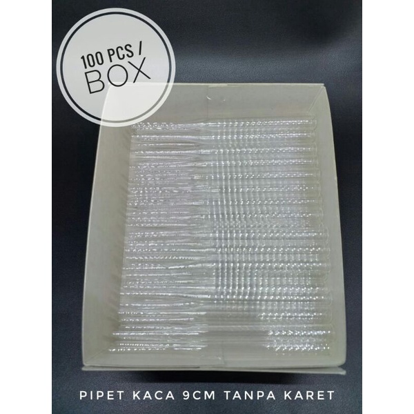 Jual pipet tetes/pipet kaca 9cm/kaca only/tanpa dot isi 100pcs/box ...