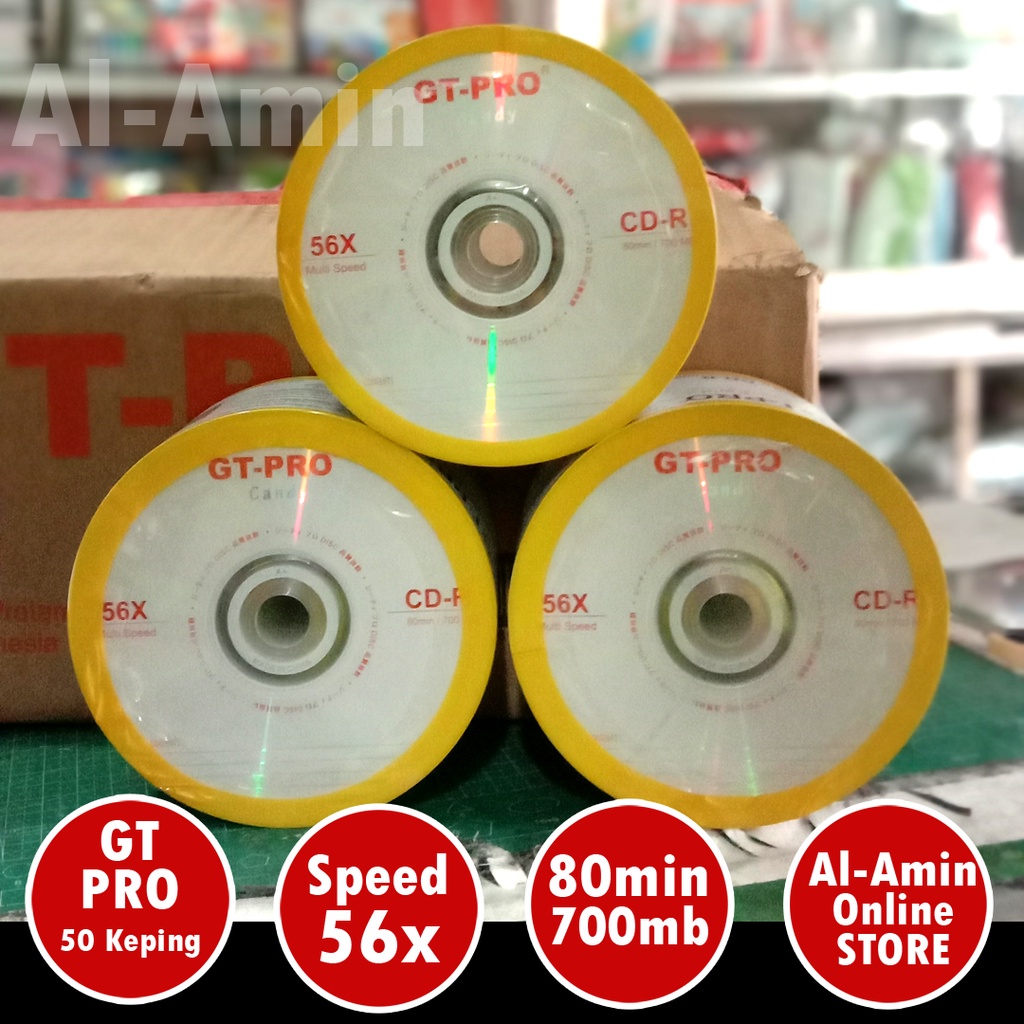 Jual CD KOSONG / CDR GT-PRO 56x (isi 50) | Shopee Indonesia