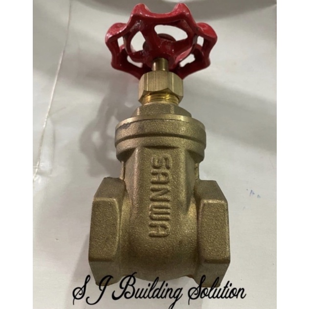 Jual Gate Valve Kuningan SANWA 1” Inch Ball Valve Stop Kran Keran Putar Roda | Shopee Indonesia