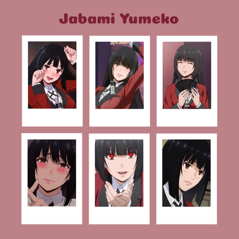 Jual Polaroid Anime Kakegurui Yumeko Jabami Mary Saotome Kirari Ririka ...