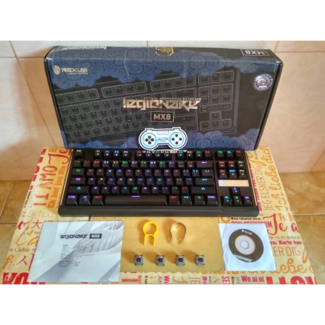 Jual Rexus Legionare MX8 RGB Mechanical Keyboard | Shopee Indonesia
