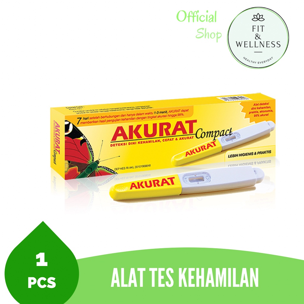Jual Akurat Compact Alat Tes Kehamilan Test Pack 1Pcs | Shopee Indonesia