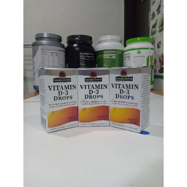 Jual Nature's Answer Vitamin D3 Drops 100 mcg (4000 IU) 0.5 fl oz (15 ...