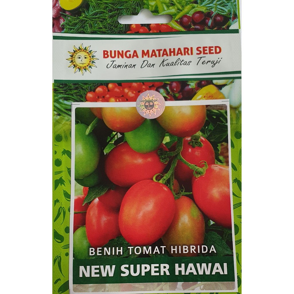 Jual Benih Tomat hibrida New Superhawai F1 (Cap Bunga Matahari) 50 ...
