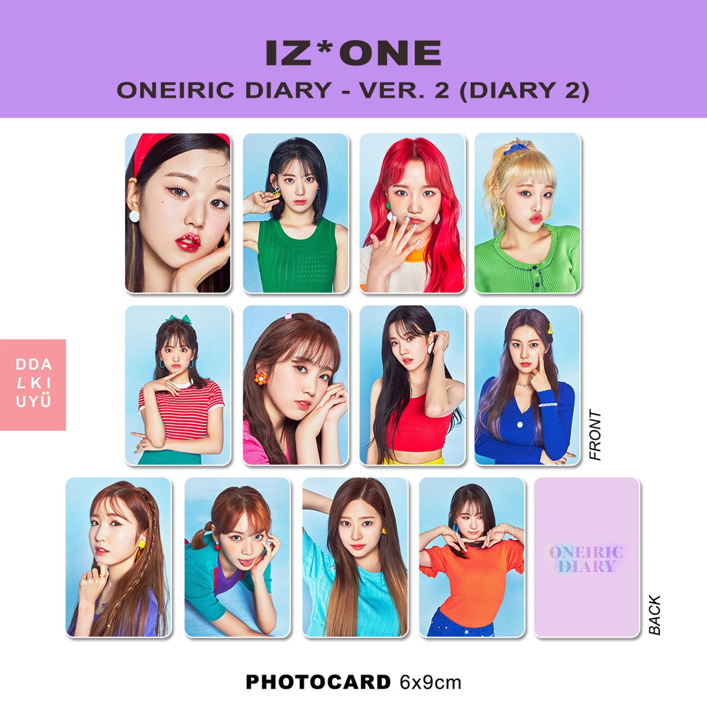 Jual IZ*ONE - photocard [ONEIRIC DIARY] ver. 2 | Shopee Indonesia
