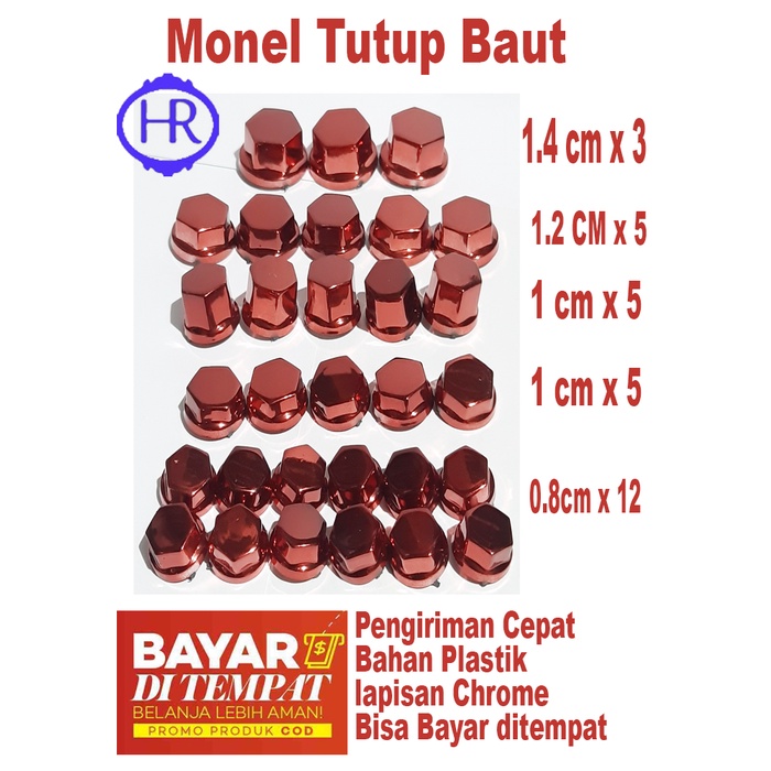 Jual TUTUP BAUT MONEL BAUT SET UNIVERSAL BAUT 8 10 12 14 baut probolt ...
