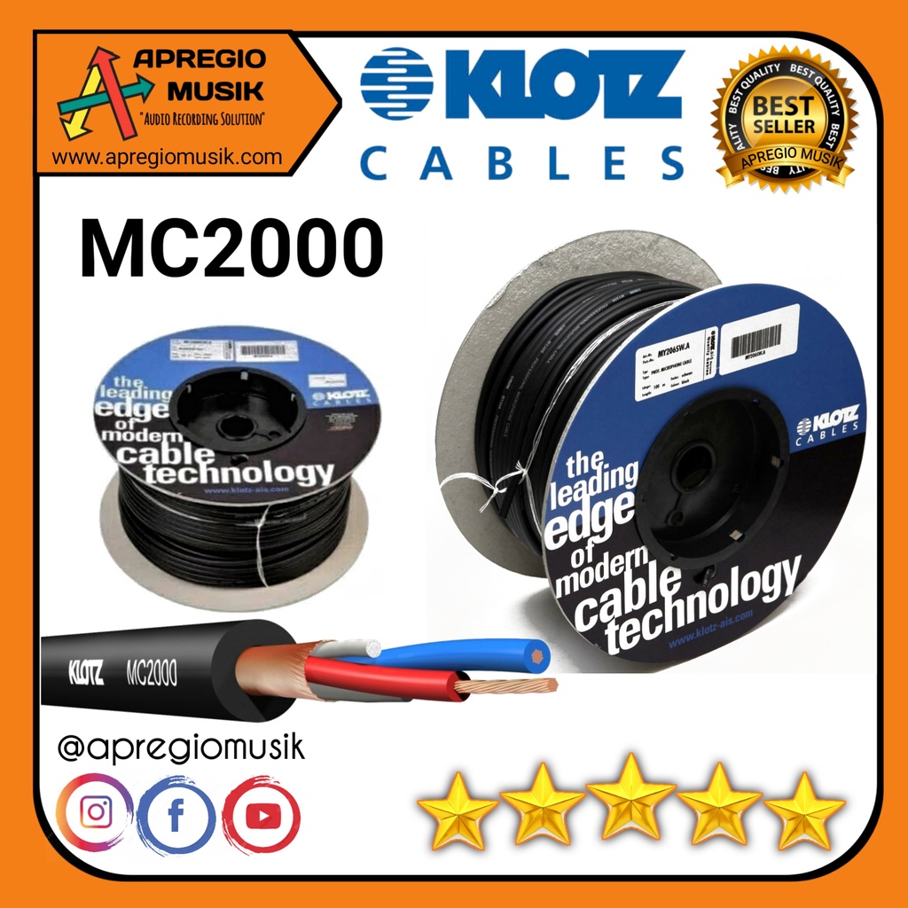Jual Klotz MC2000 MC 2000 Kabel Microphone Original meteran | Shopee Indonesia