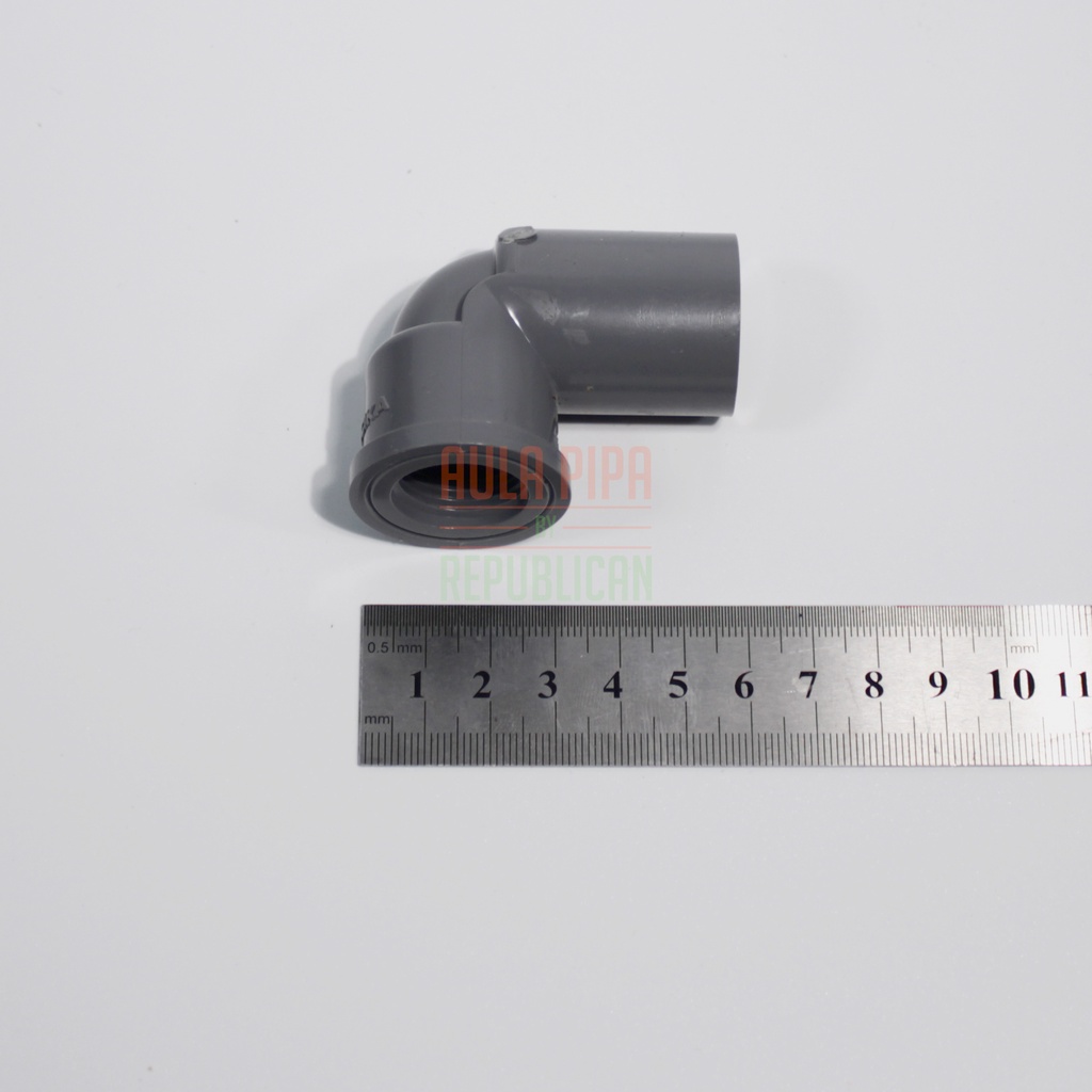 Jual KDD AW 1/2 FITTING PVC RUCIKA | KNEE / KNIE DRAT DALAM | FAUCET ELBOW | Shopee Indonesia