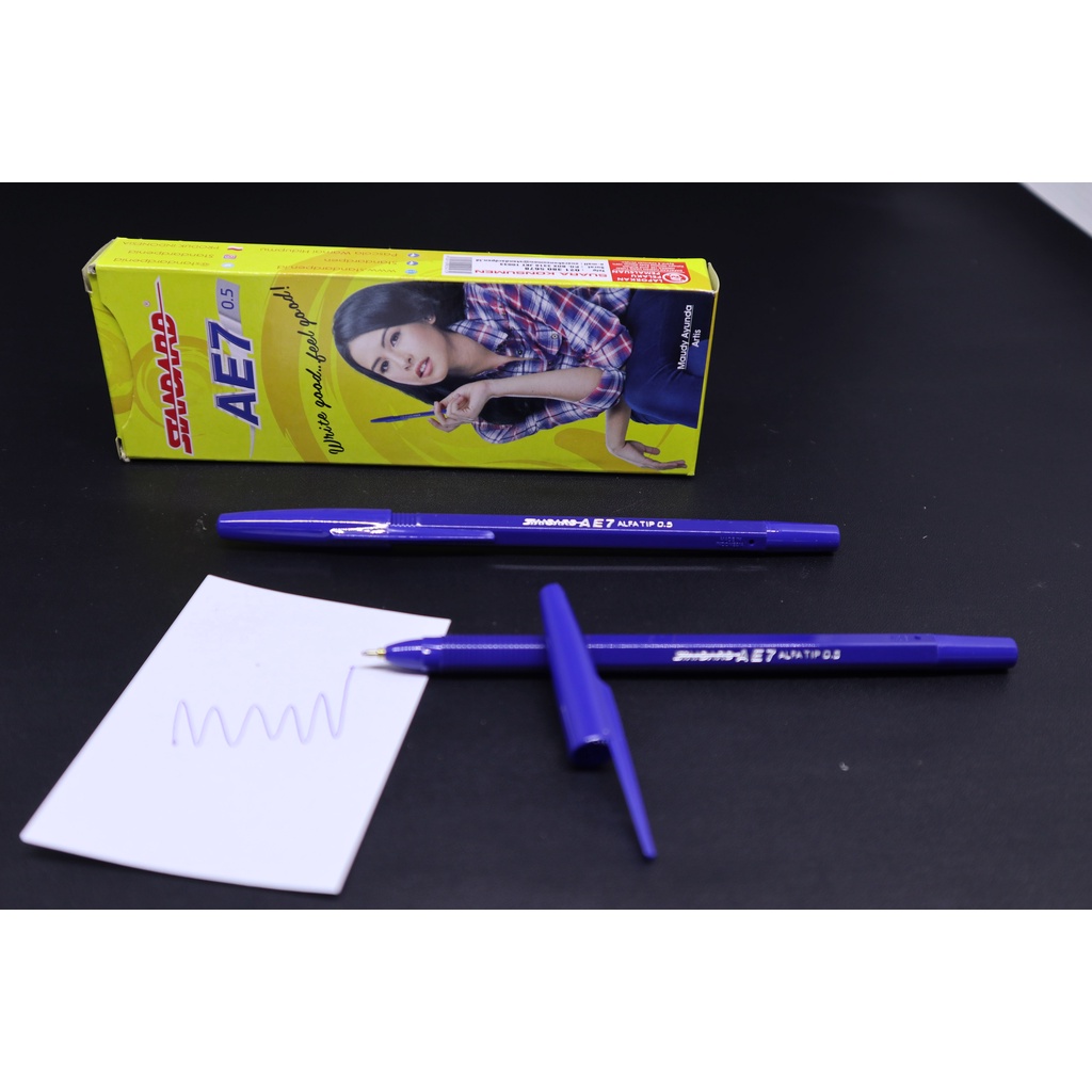 Jual Pulpen Biru Standard AE-7 (AE-7 Blue) | Shopee Indonesia