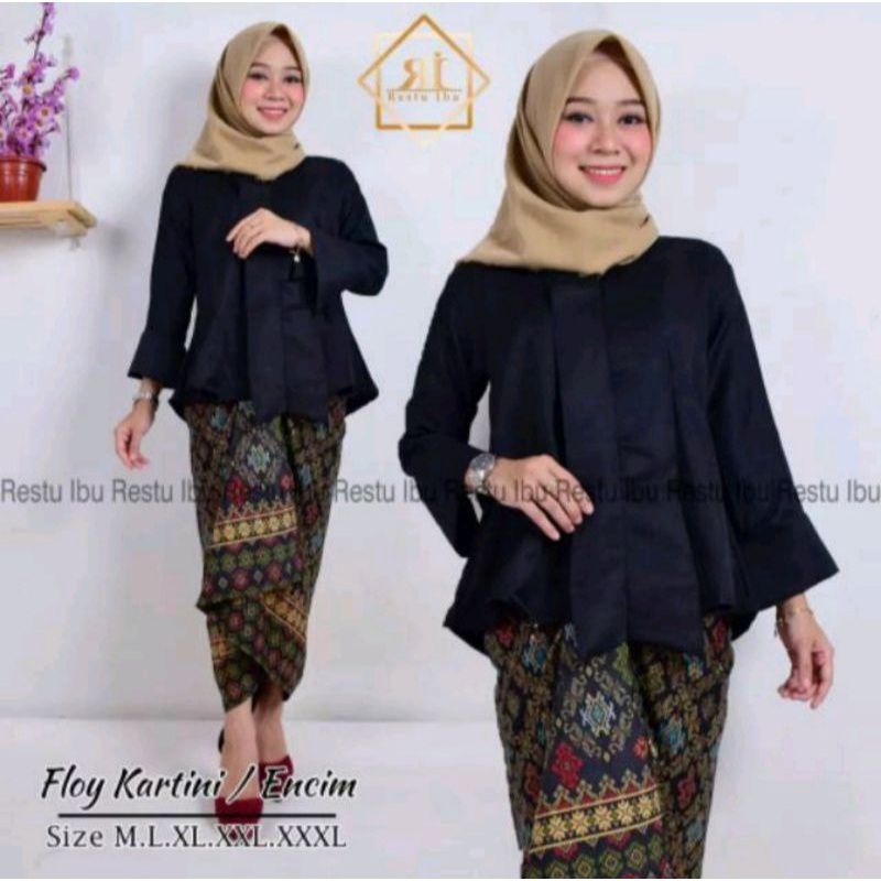 Jual Setelan Kebaya Floy Baloteli Dewasa Plus Rok Lilit Batik Dewasa Baju Kebaya Wanita Muslim ...