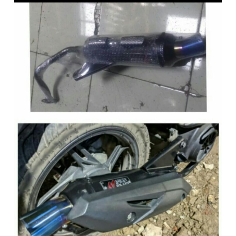 Jual knalpot racing beat scopy genio vario 110 plus corong | Shopee ...