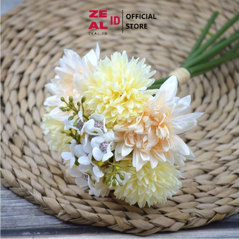 Jual ZEAL-ID - Hand Bouquet Bunch of Flower Satu Ikat bunga FLB 03 ...