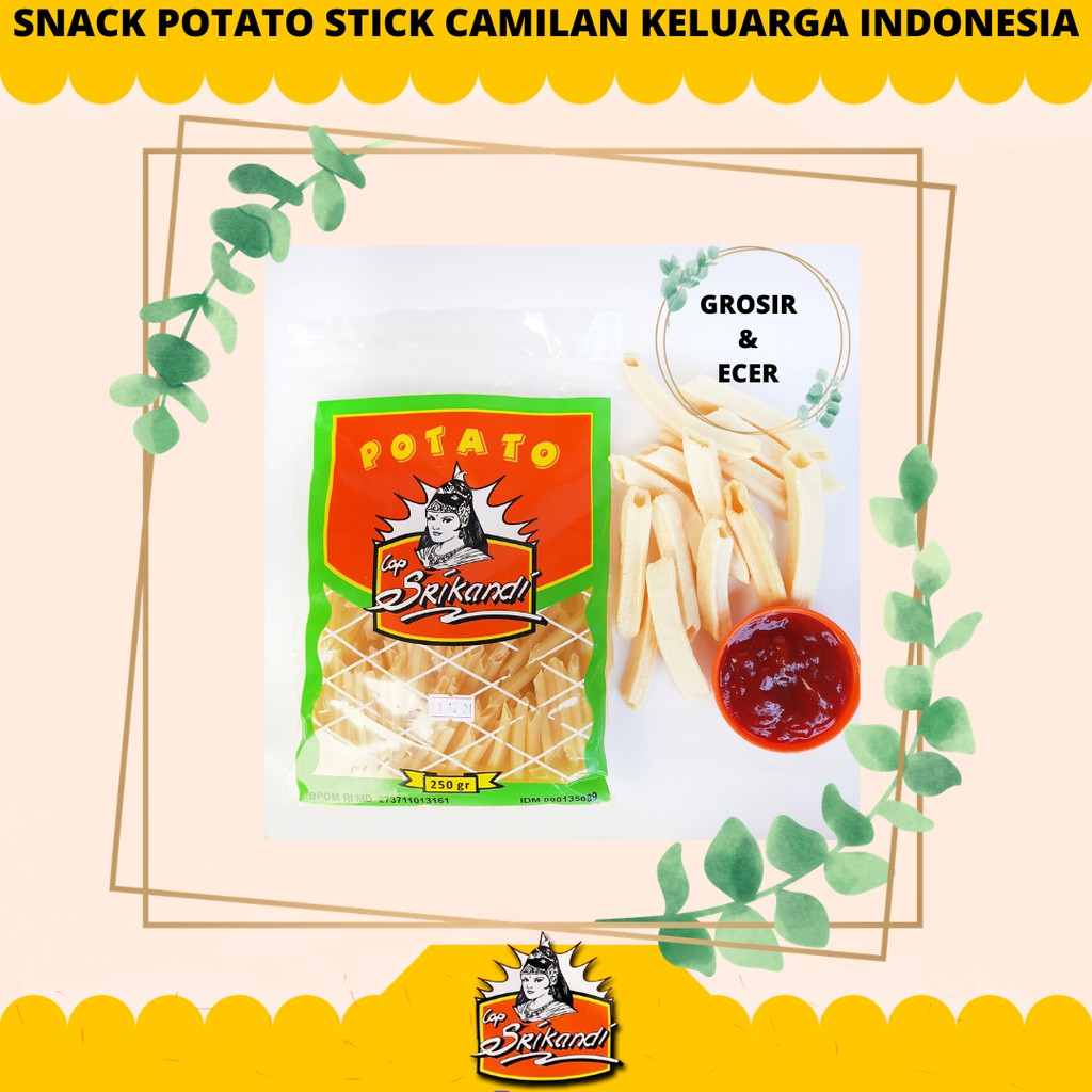 Jual POTATO STICK SRIKANDI FOOD SNACK KENTANG | Shopee Indonesia