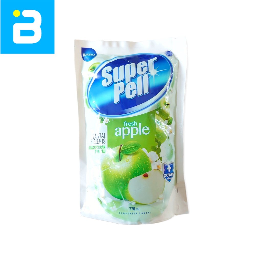 Jual Super Pell Pembersih Lantai Fresh Apple 770 ML | Shopee Indonesia