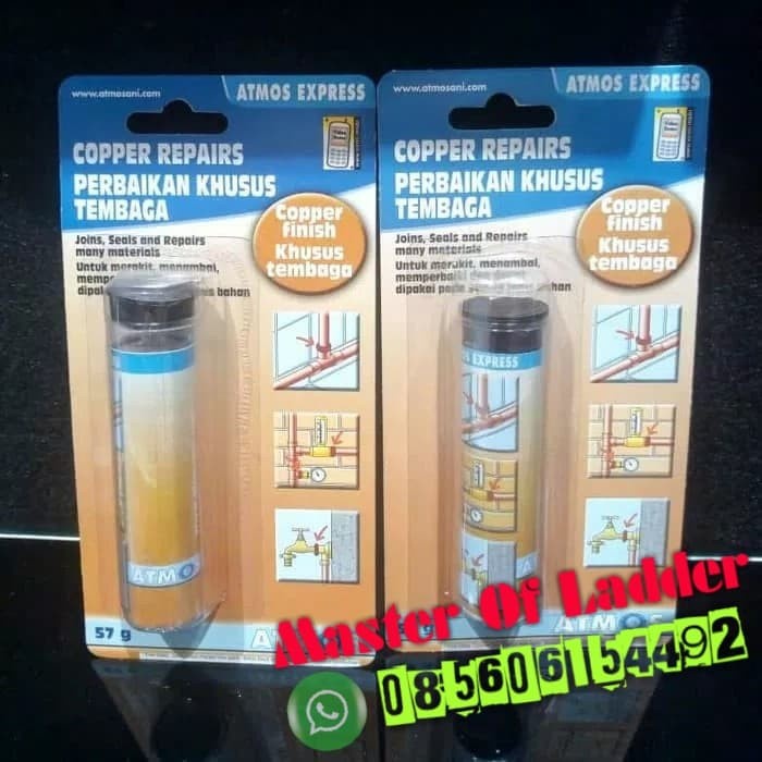 Jual Atmos Mastic Copper Lem Penambal pipa bocor Tembaga ,Besi | Shopee ...