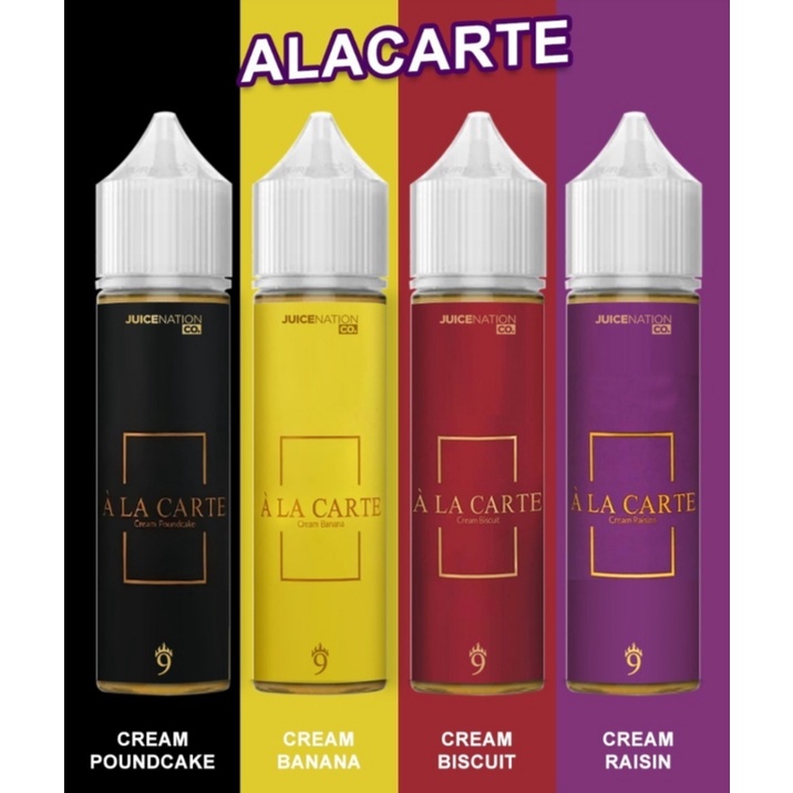 Jual Liquid Vape A La Carte Series 60ml - 9mg | Shopee Indonesia