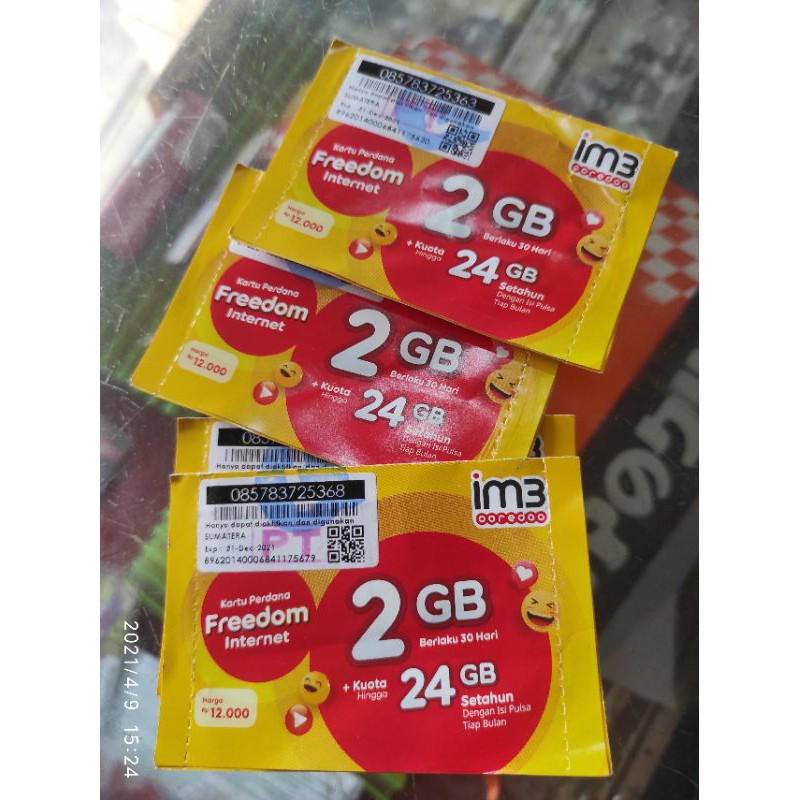 Jual KARTU IM3 2GB SUDAH AKTIF | Shopee Indonesia
