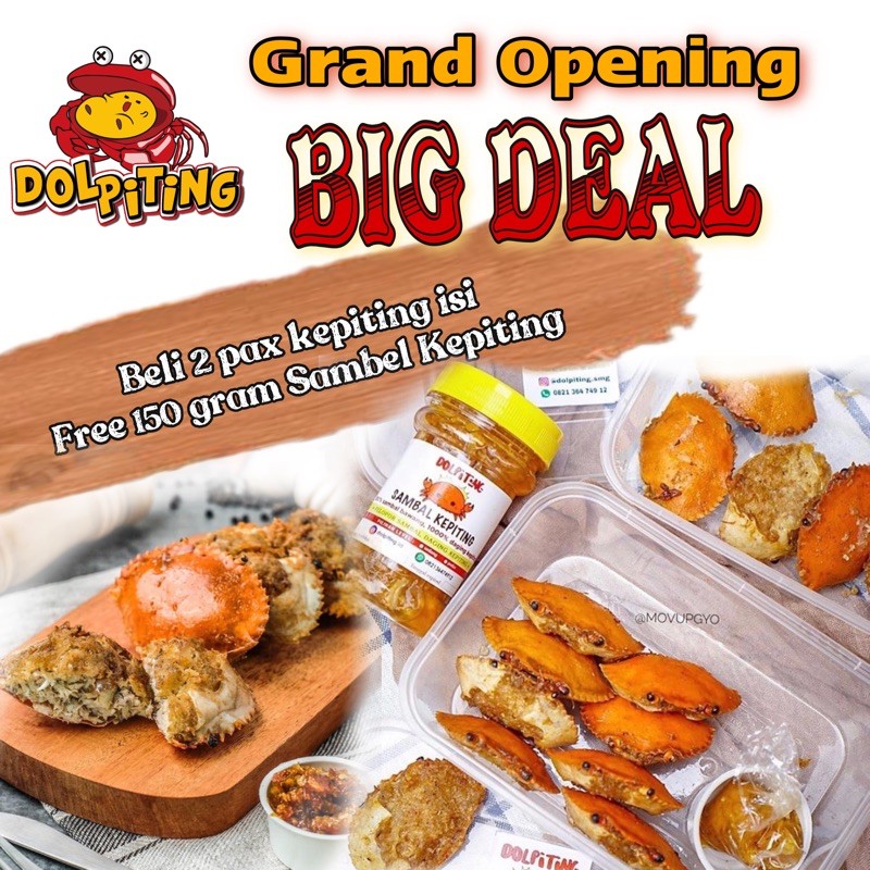 Jual 2 PAX KEPITING ISI & 1 botol SAMBAL KEPITING | Shopee Indonesia