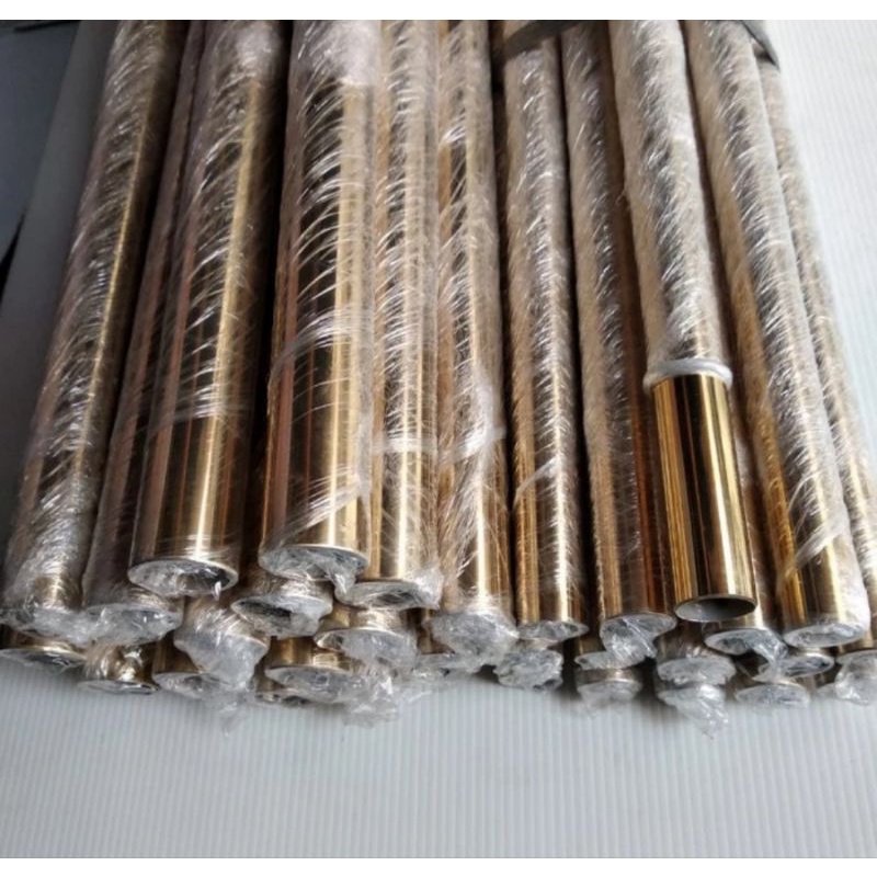 Jual Pipa Stainless Steel Gold 1in Panjang 3m | Shopee Indonesia