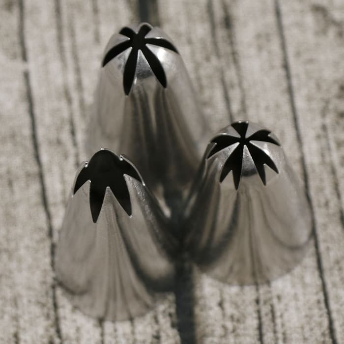 Jual tiga buah spuit bintang no 1m 1f dan 2d dekorasi kue ulang tahun ...