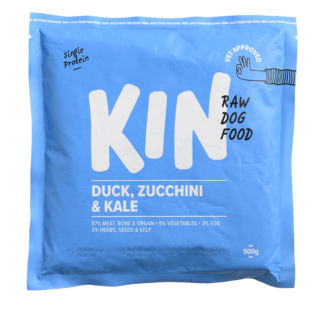 Jual KIN Dog Food - Duck Zucchini & Kale 500g | Shopee Indonesia