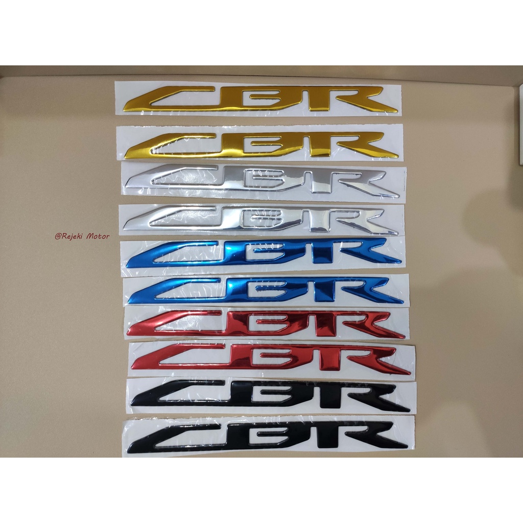 Jual LOGO STIKER DECAL TIMBUL 3D CBR 300 600 1000 RR RACING 1 SET 2PCS ...