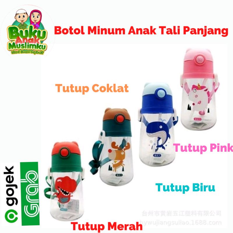Jual BOTOL MINUM ANAK 480 ml BONUS TALI PANJANG | Shopee Indonesia