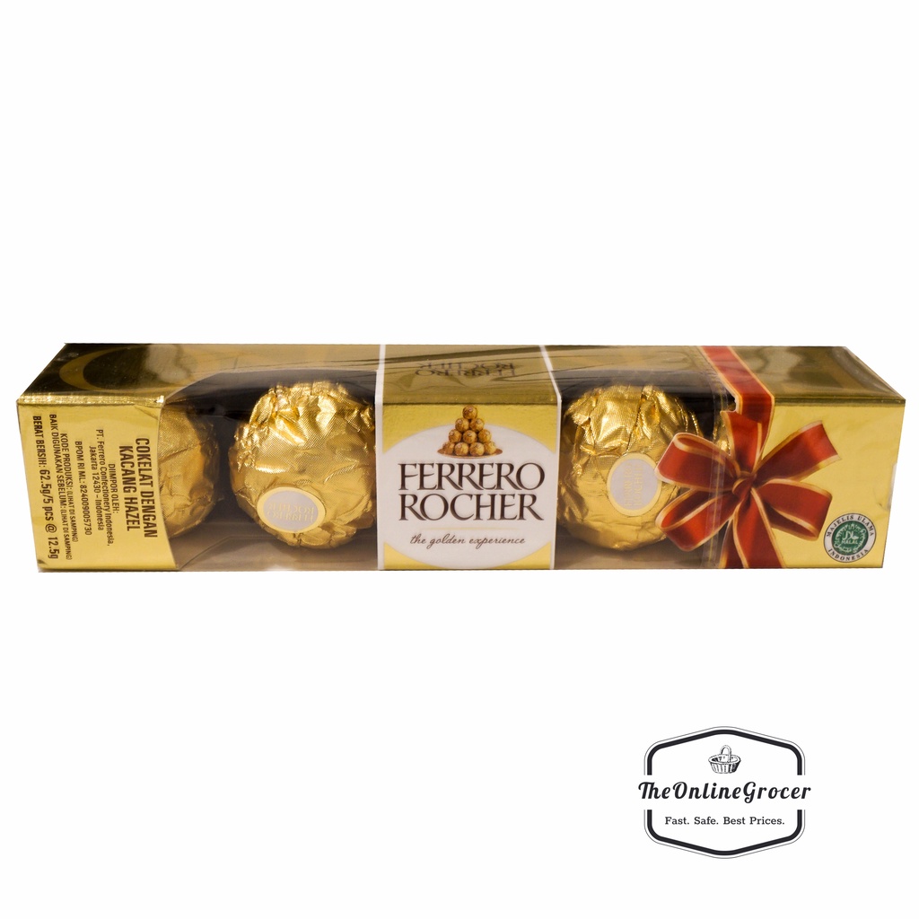 Jual Ferrero Rocher T5 (isi 5pcs) 62.5gr | Shopee Indonesia