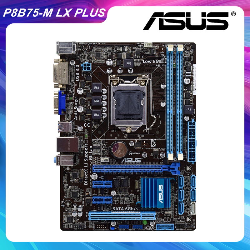 Jual PREORDER Motherborad 1155 ASUS P8B75-M LX PLUS Motherborad 1155 DDR3 Intel B75 16GB USB3.0 ...