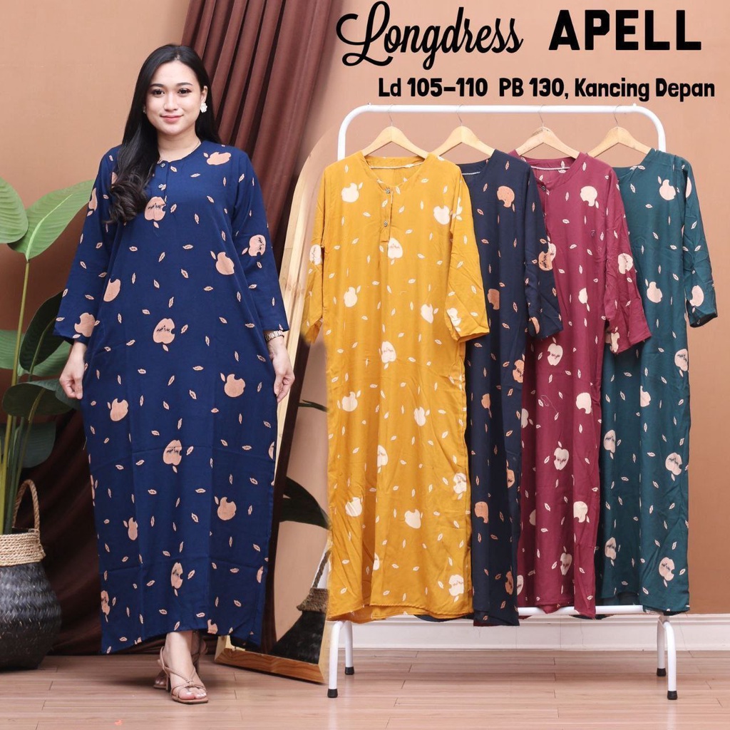 Jual LONGDRESS BUSUI BAJU TIDUR WANITA LENGAN PANJANG DRESS DASTER IBU ...