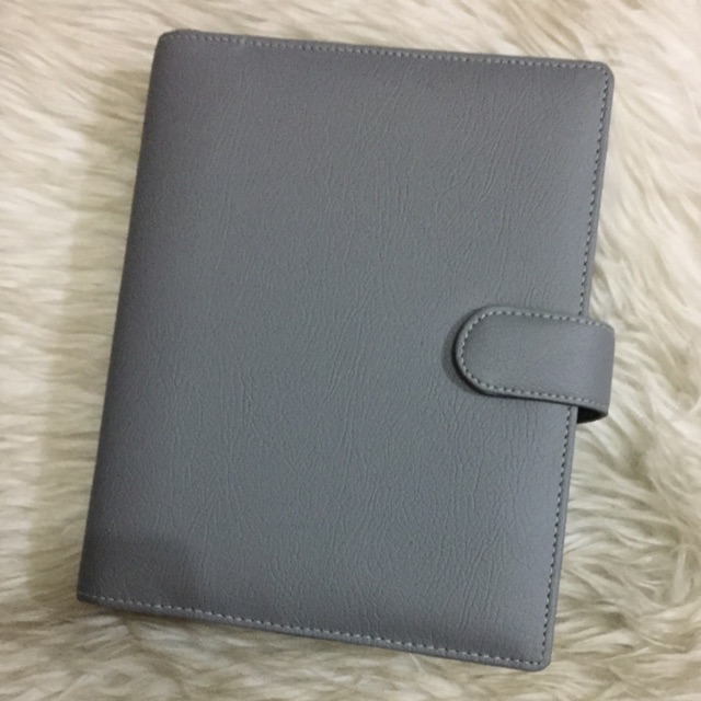 Jual Binder Kulit Polos ABU TUA | Shopee Indonesia