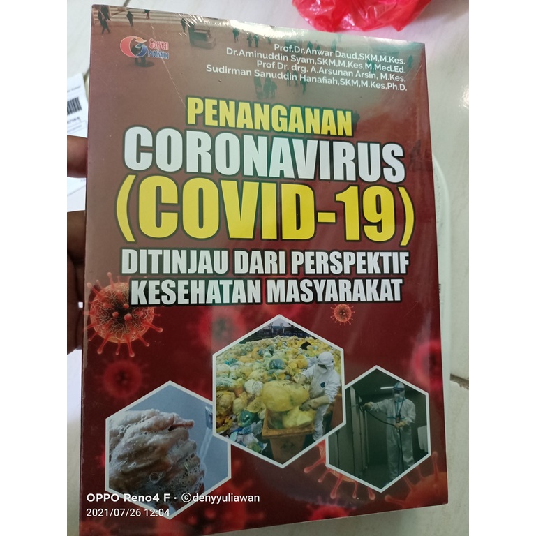 Jual Buku ORIGINAL - Buku PENANGANAN CORONAVIRUS - COVID-19 Perspektif Kesehatan Lingkungan ...