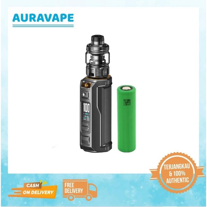Jual Argus XT Kit Mod 100w Authentic by Voopoo + Battery Sony VTC 6A ...