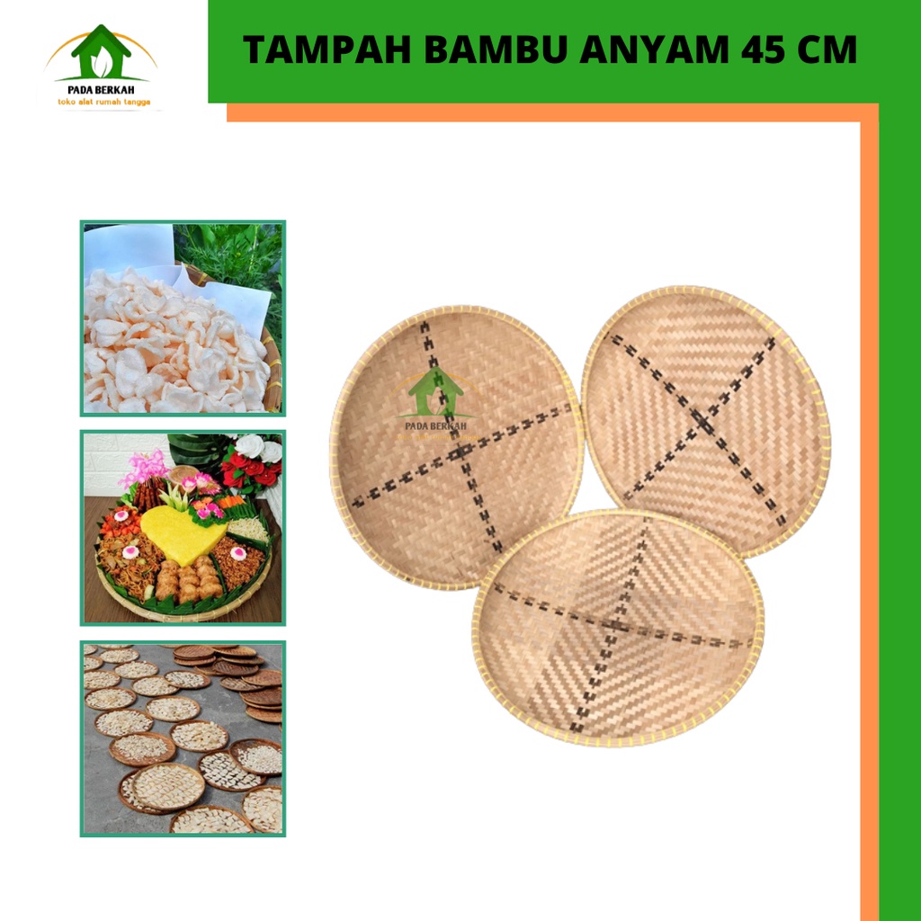 Jual Tampah Bambu Nyiru Bambu Anyaman Kecil Nampan Bambu | Shopee Indonesia