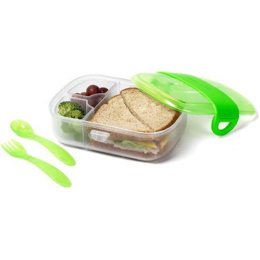 Jual Munchkin - Click Lock Bento Mealtime Set Green | Shopee Indonesia