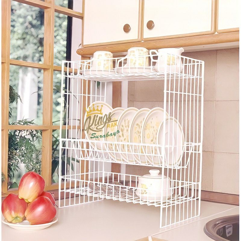 Jual RAK PIRING BESI SUSUN 3 BAHAN PREMIUM QUALITY - RAK PIRING ...