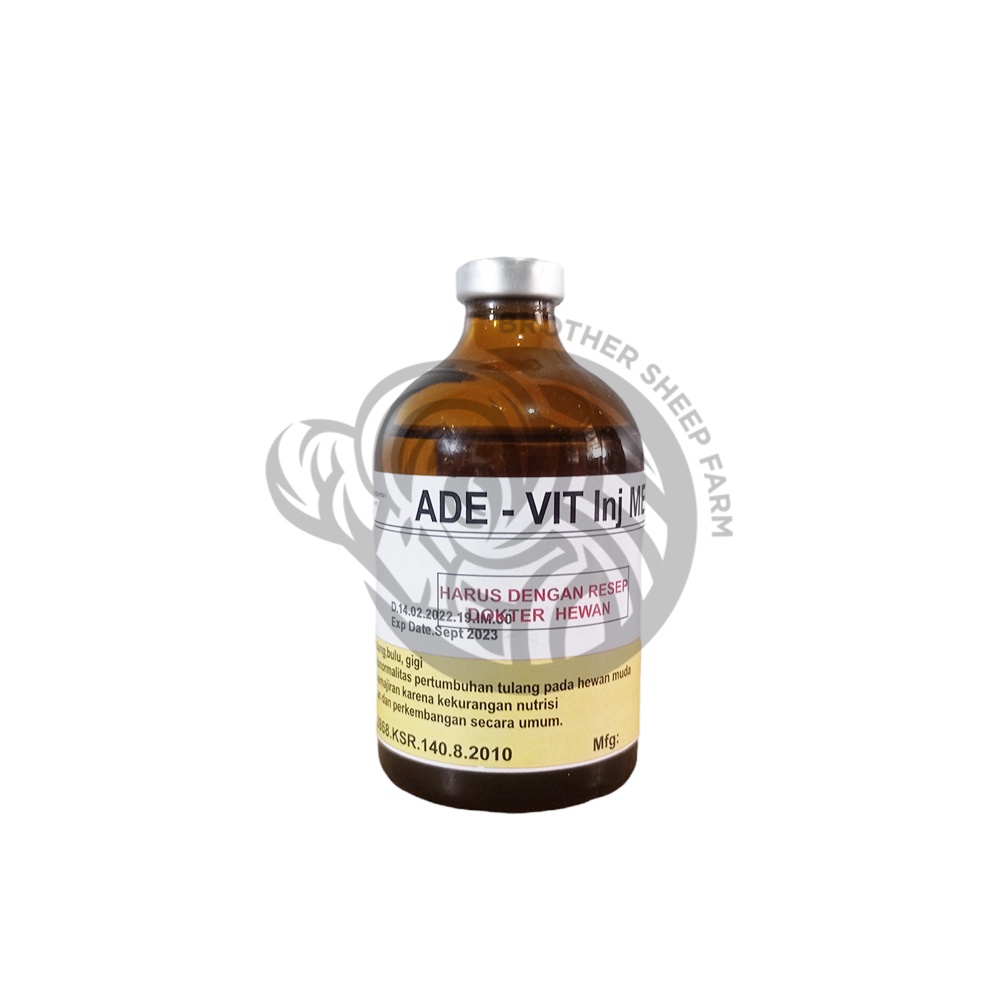 Jual ADE VIT Inj 100ml Untuk Pertumbuhan Tulang Bulu Gigi Hewan Kucing ...